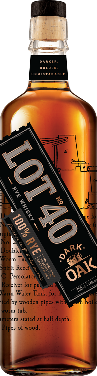Lot No. 40 Dark Oak Canadian Whisky – JP Wiser's Experience